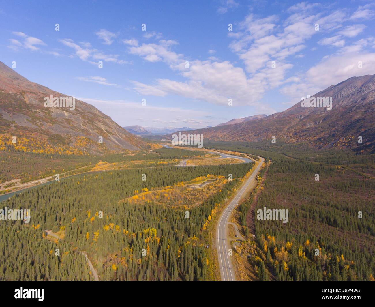 Denali National Park, Nenana River and Alaska Route 3 aka George Parks ...