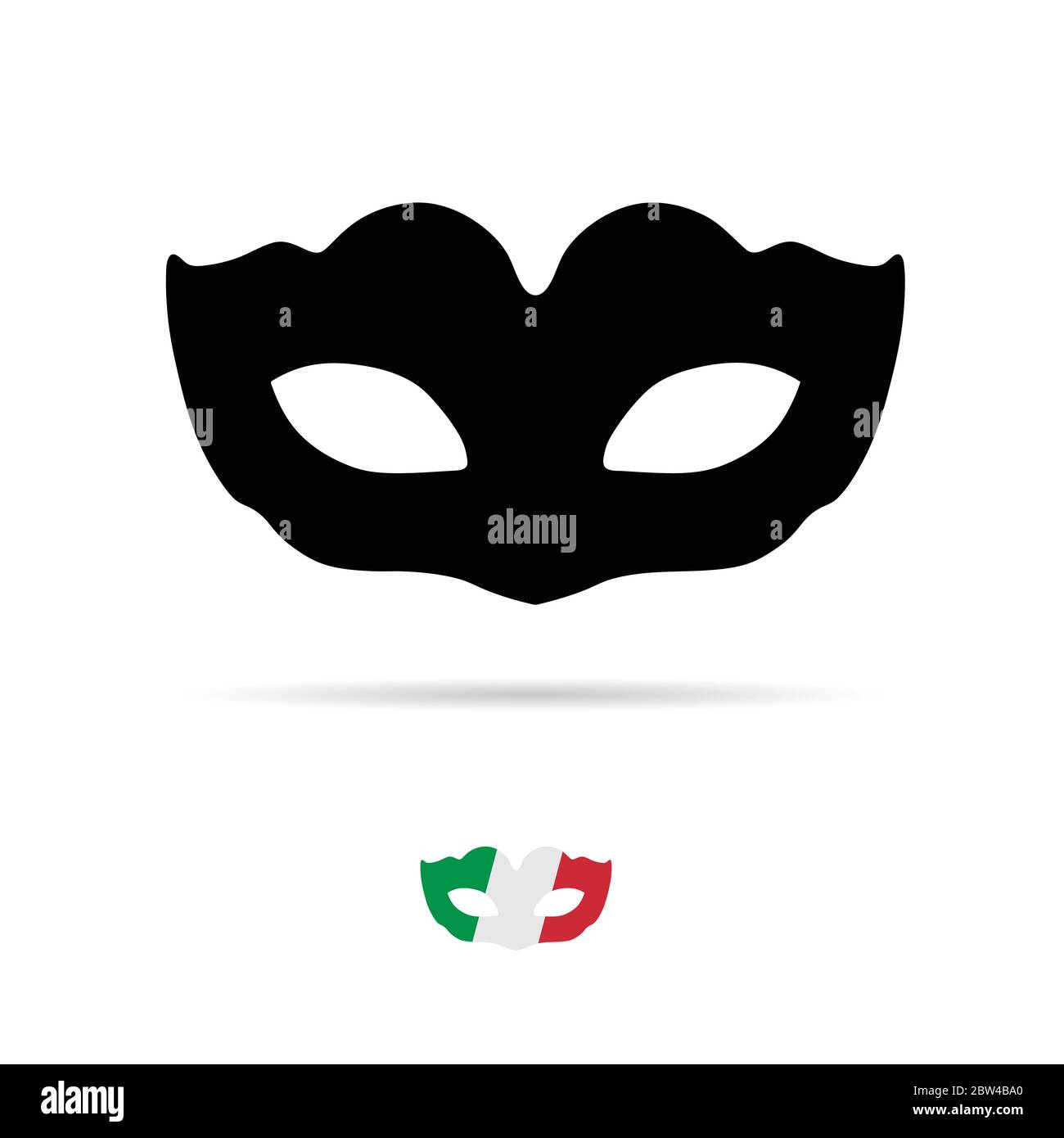 venice mask illustration with italy flag Stock Vector Image & Art - Alamy