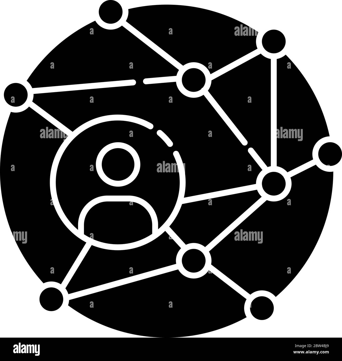 Networking black glyph icon Stock Vector Image & Art - Alamy