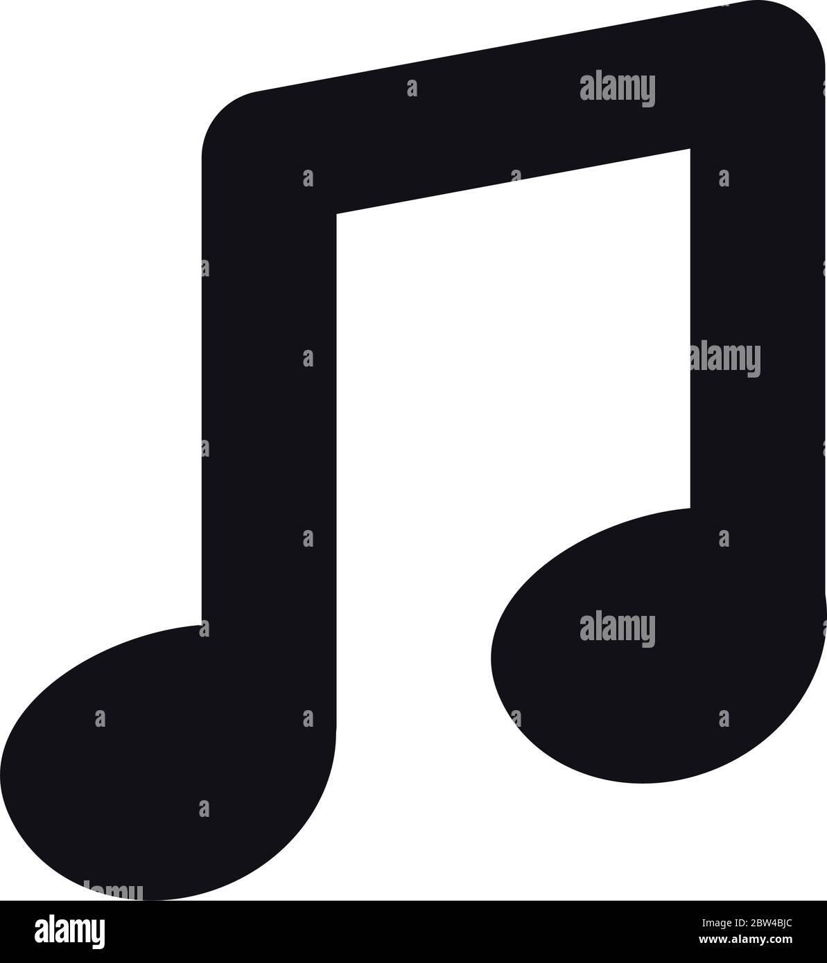 Note fill style icon design, Music sound melody song musical art and ...