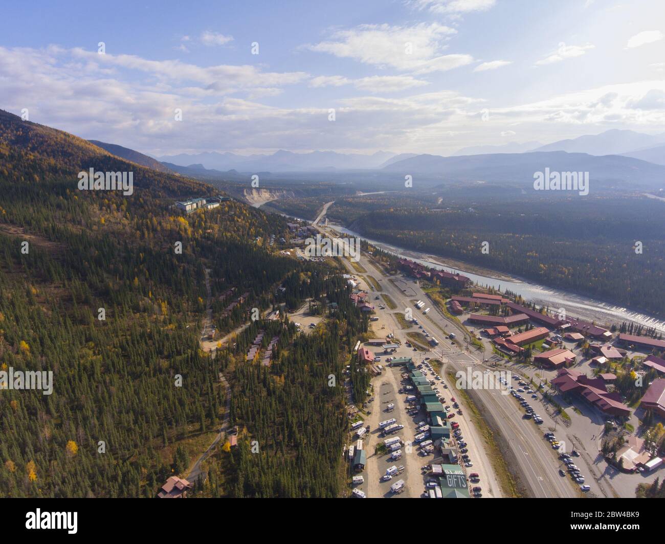 Denali National Park, Nenana River and Alaska Route 3 aka George Parks ...