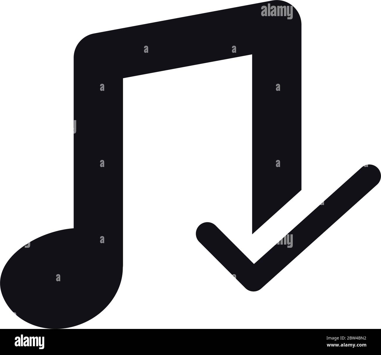 Note fill style icon design, Music sound melody song musical art and ...