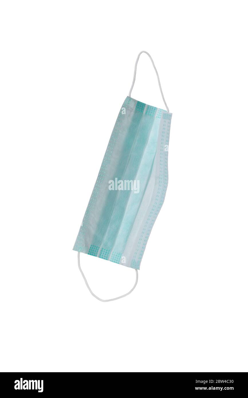 cyan mask isolated on white background with clipping path Stock Photo ...