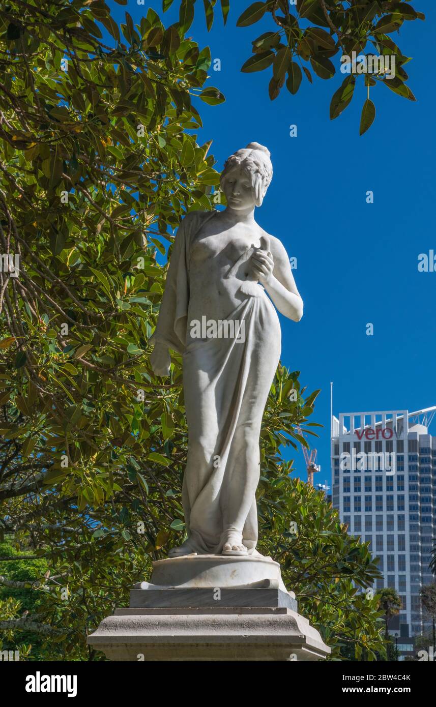 Boyd Statue, 1900, Albert Park, Downtown of Auckland, North Island, New ...