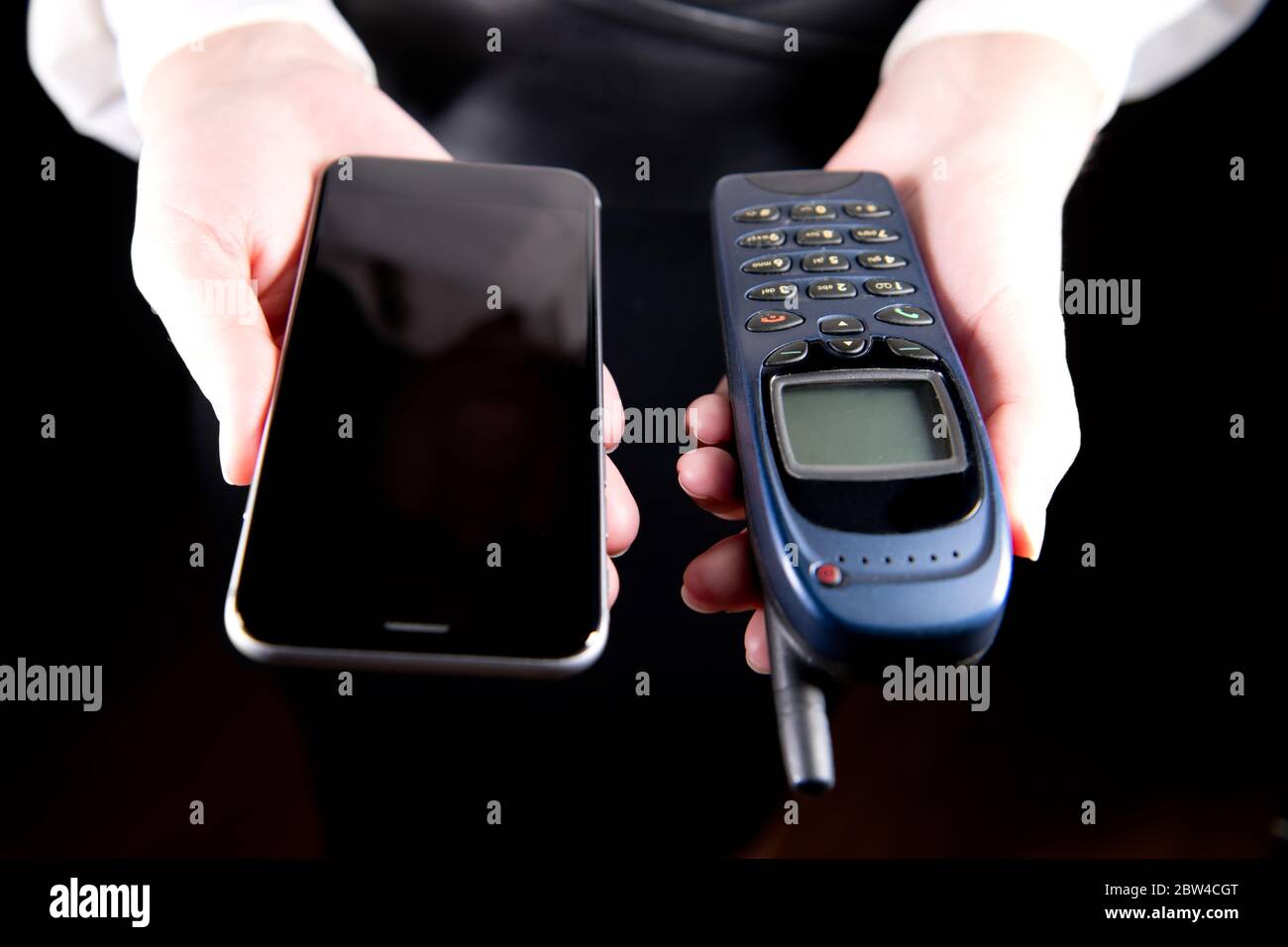 Evolution of mobile phones hi-res stock photography and images - Alamy