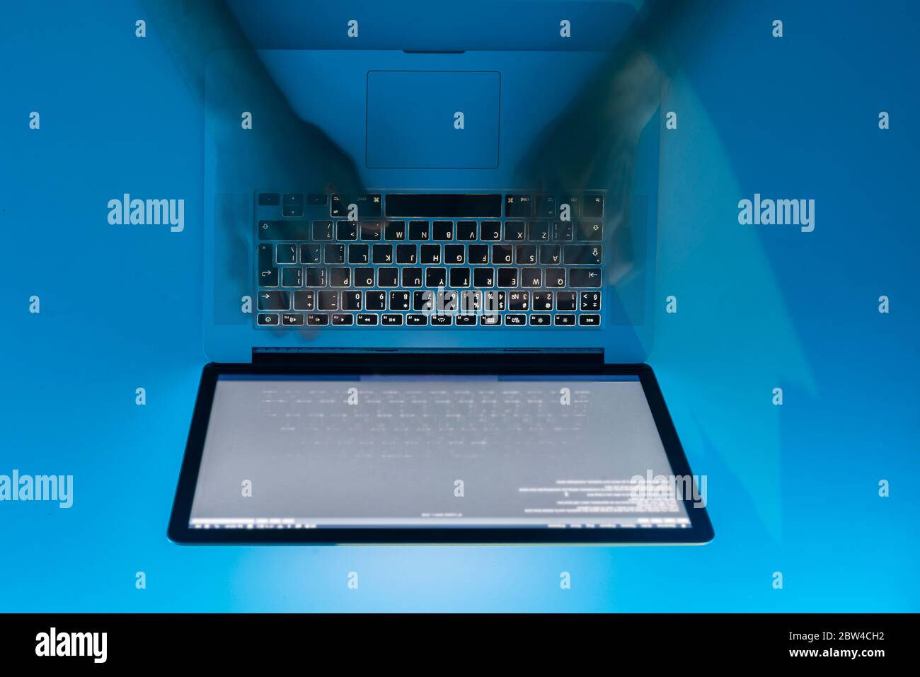 Typing computer keyboard laptop blurred hi-res stock photography and ...
