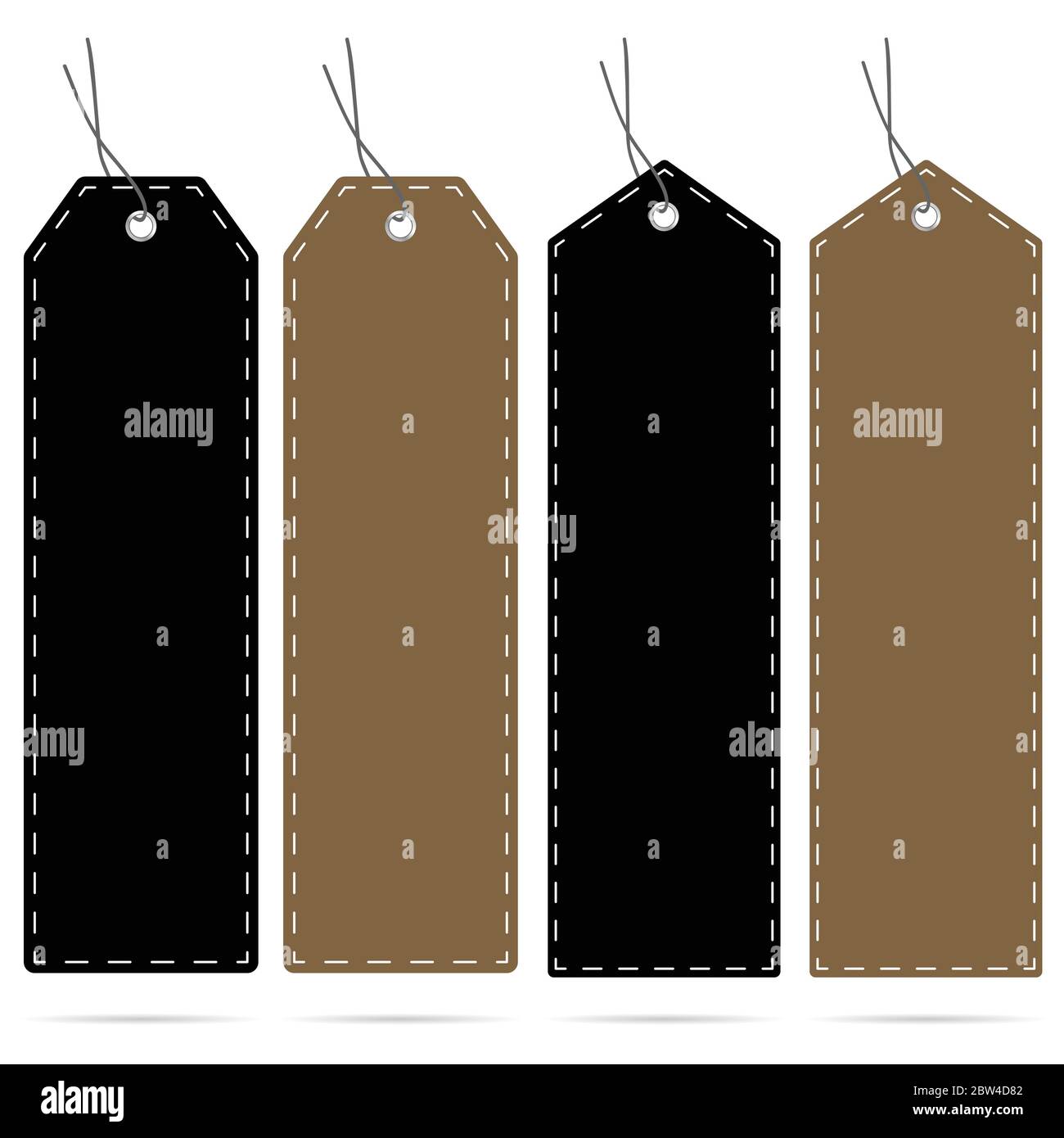 tag texture empty design in two color set illustration Stock Vector ...