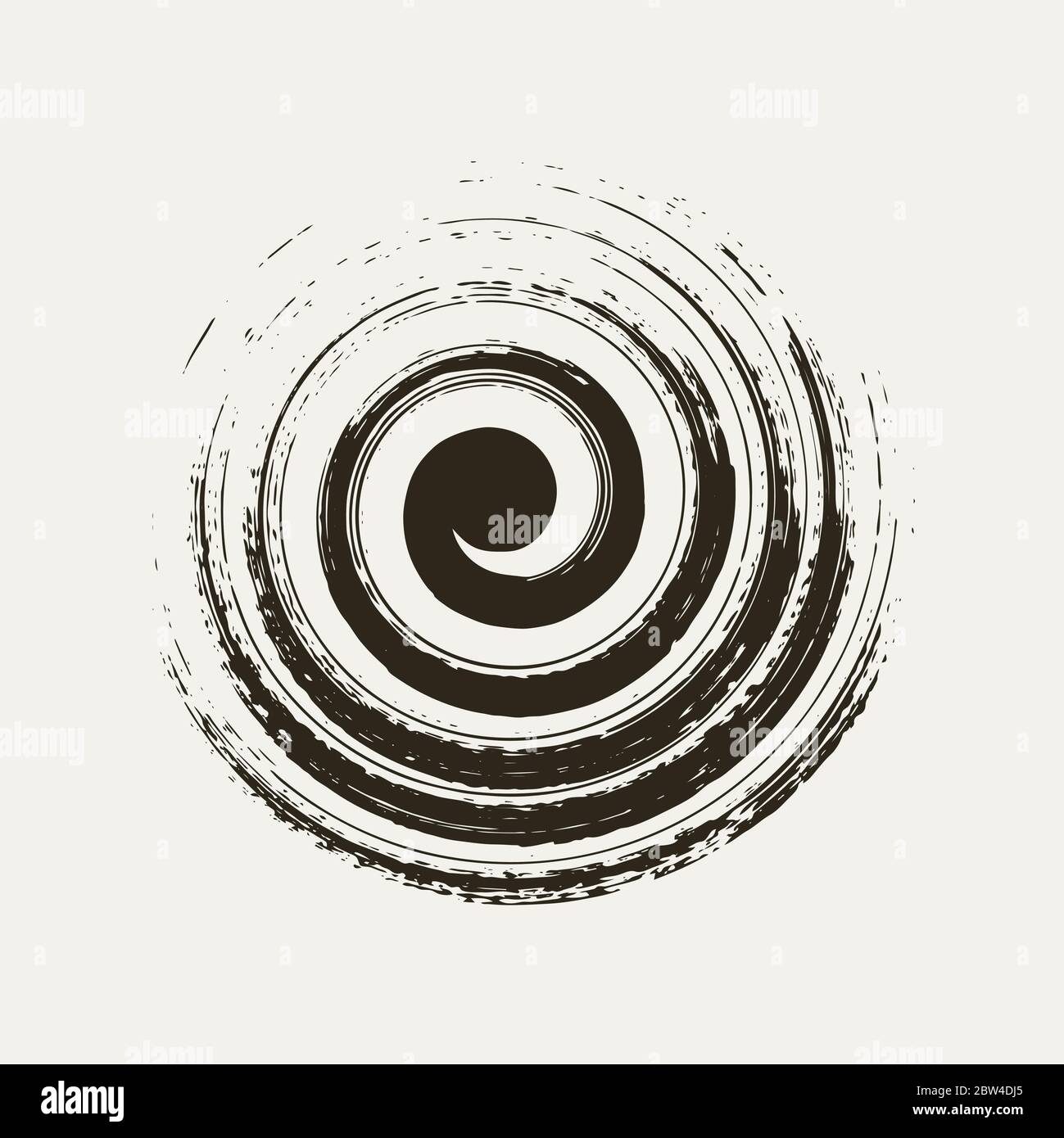 Round spiral vector hi-res stock photography and images - Alamy