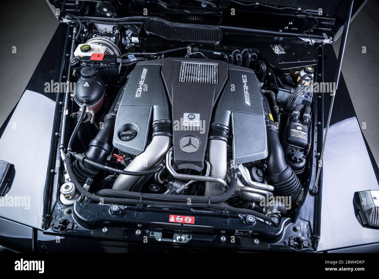 Engine of Mercedes AMG car Stock Photo - Alamy