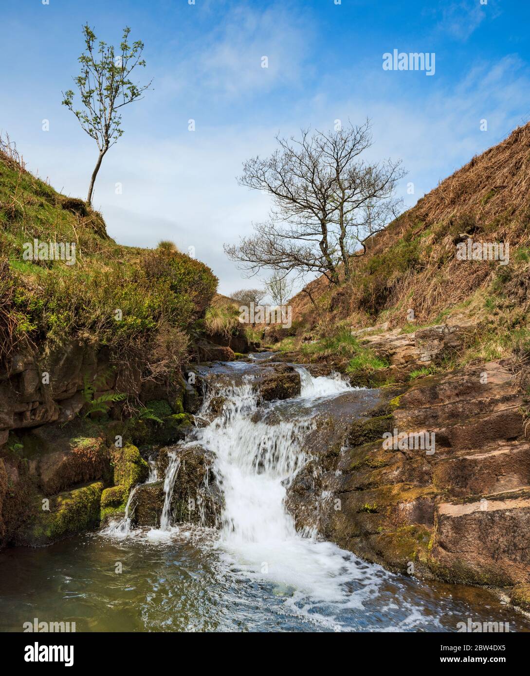 River Dane waterfall,Peak District National Park ,Stafford-shire ...