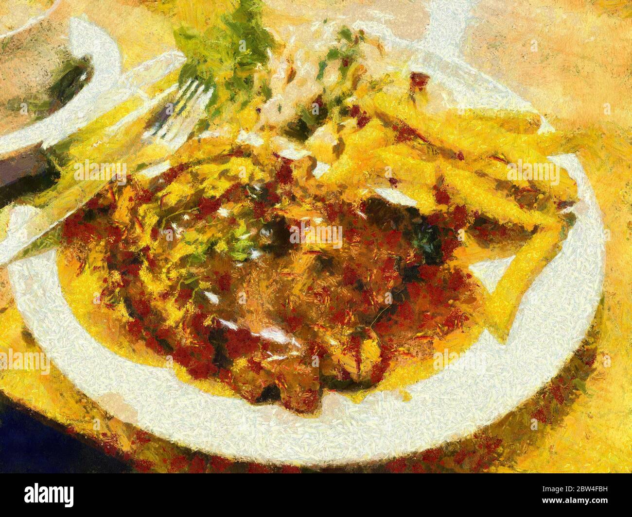 Impressionist painting restaurant hi-res stock photography and images ...