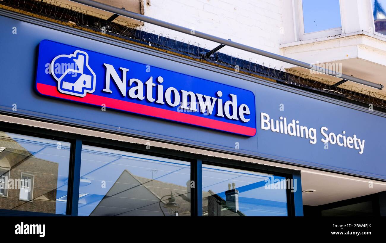 Nationwide building society sign logo hi-res stock photography and ...