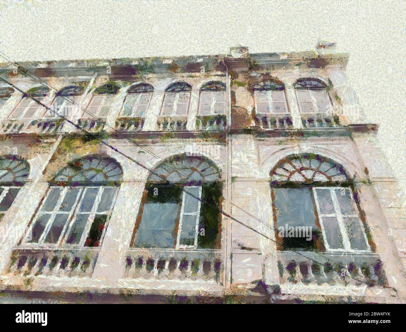 Old building style ancient european architecture Illustrations creates ...