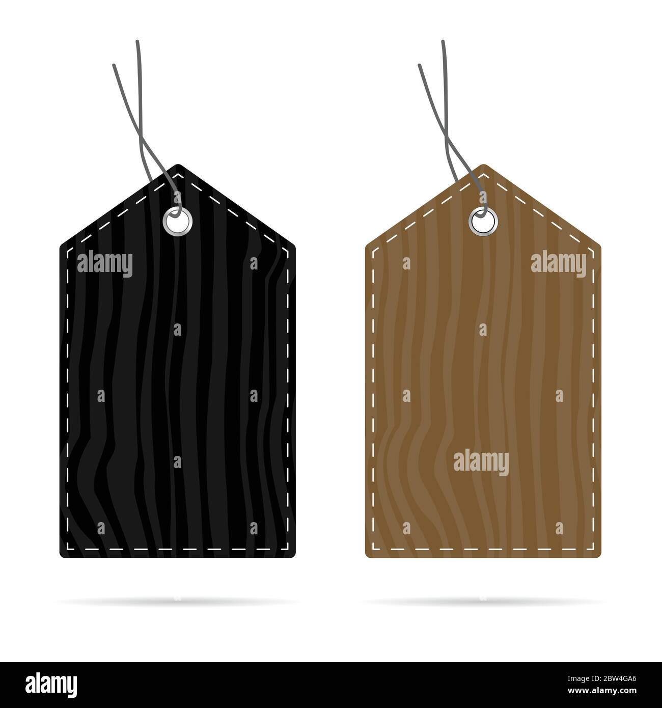 Blank wood price tag Cut Out Stock Images & Pictures - Alamy