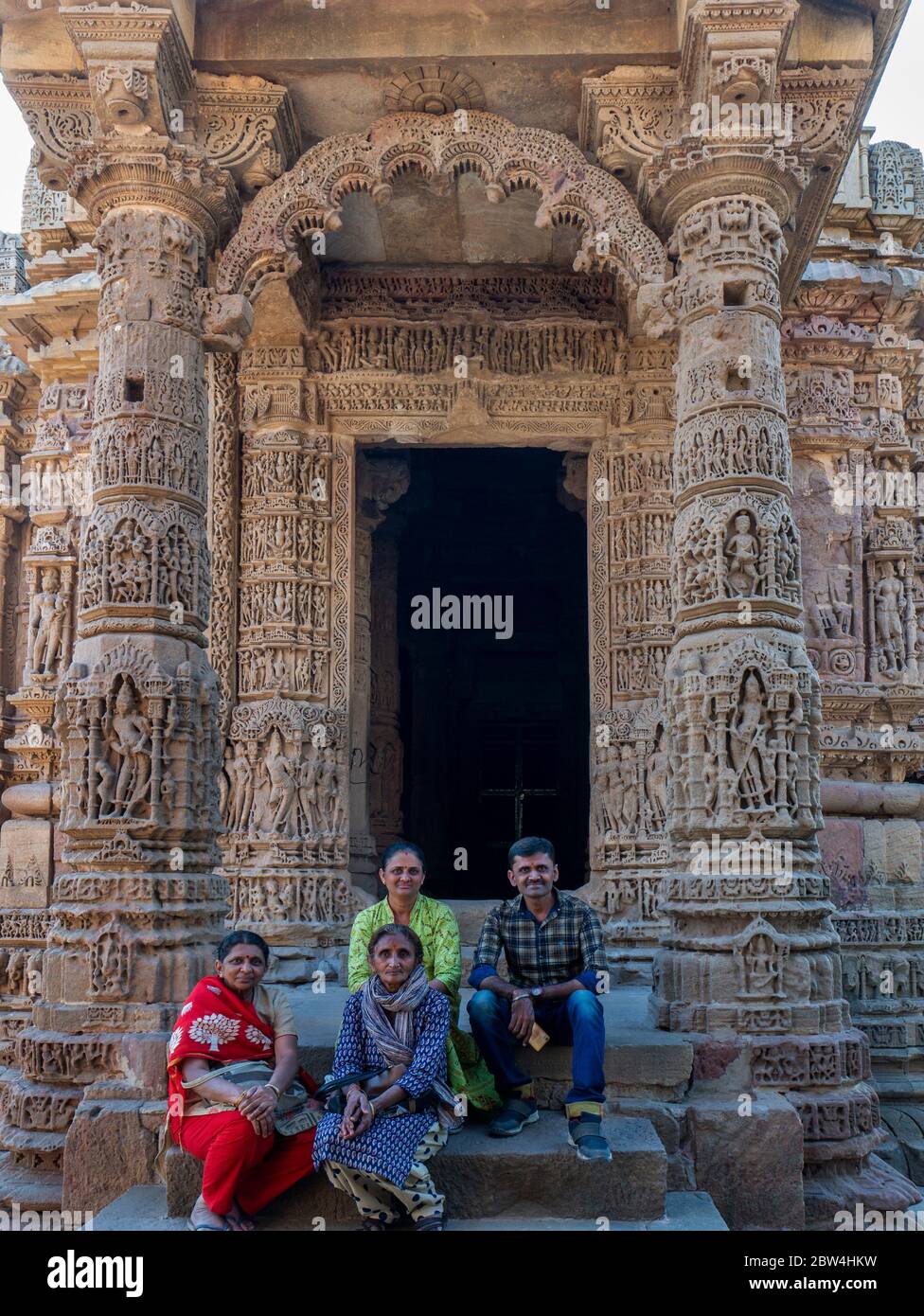 01 Mar 2019 Tourists autside of the Sun Temple on the bank of the river ...