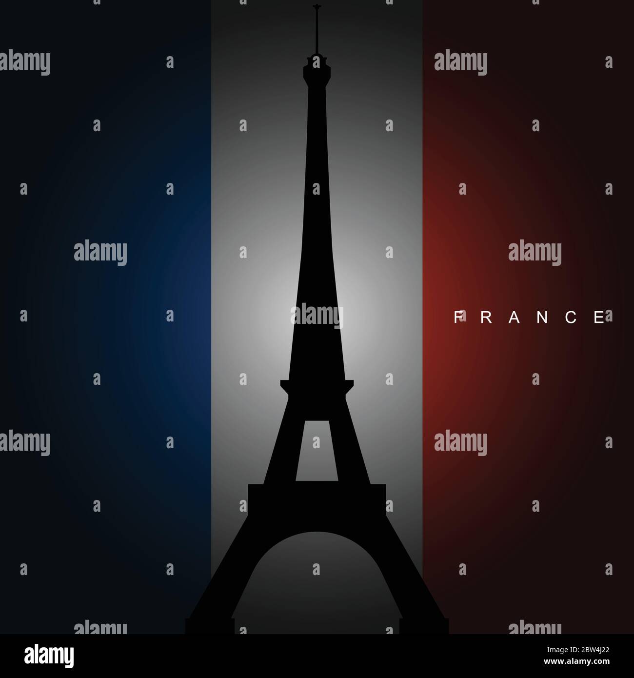 France flag with sign art illustration Stock Vector Image & Art - Alamy