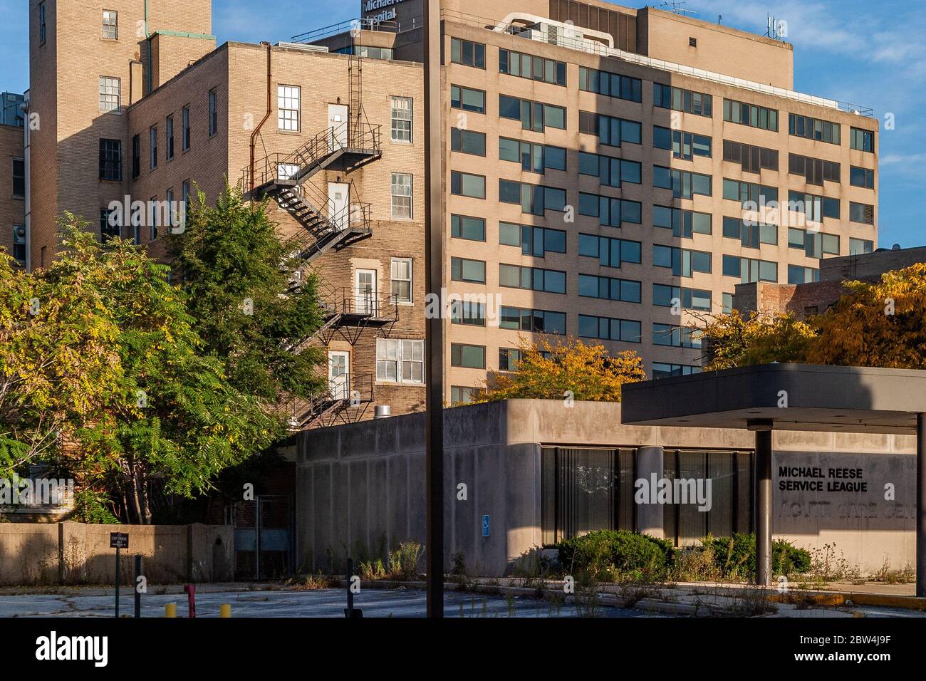 Michael Reese Hospital campus Stock Photo - Alamy