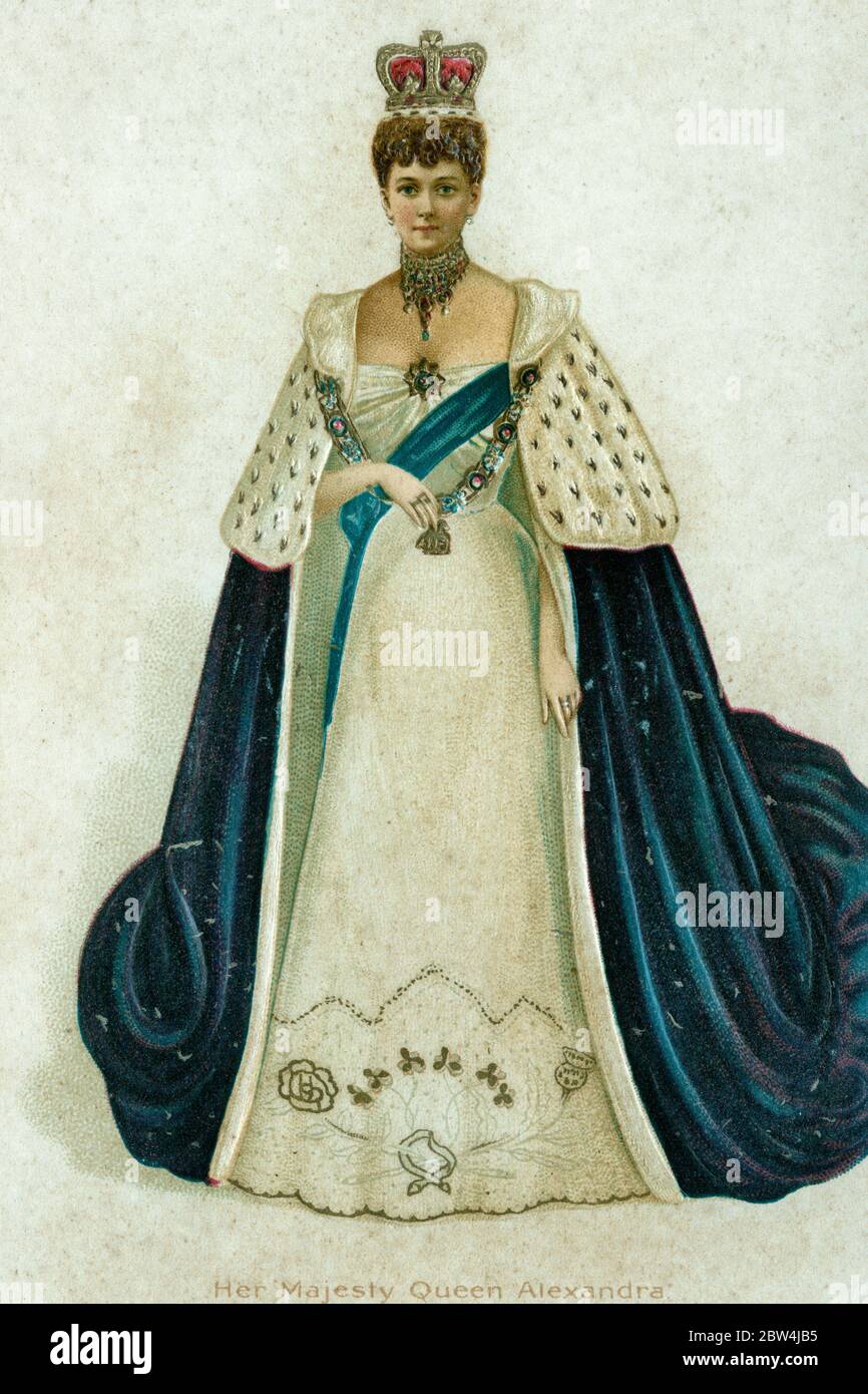 11 Mar 2010 Vintage Hand tinted Picture postcard of Her Majesty Queen ...