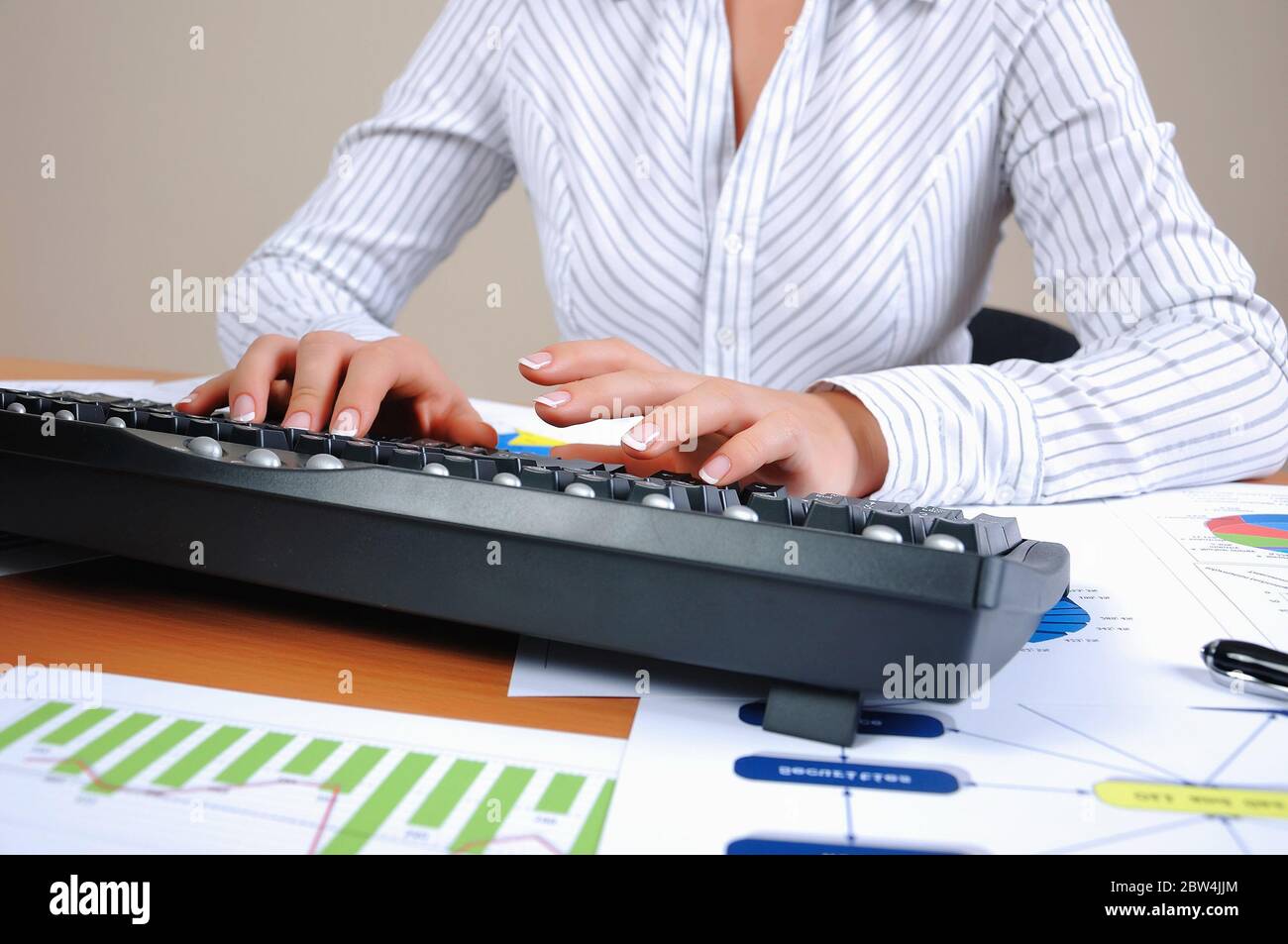 Computer keyboard male hand presses hi-res stock photography and images ...
