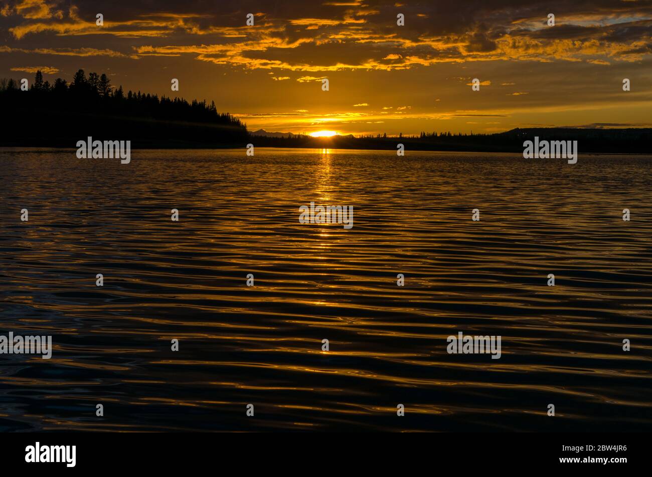 Blazing sunset skies Stock Photo - Alamy