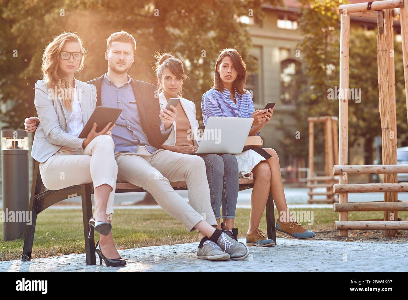 Young caucasian man going meeting hi-res stock photography and images ...