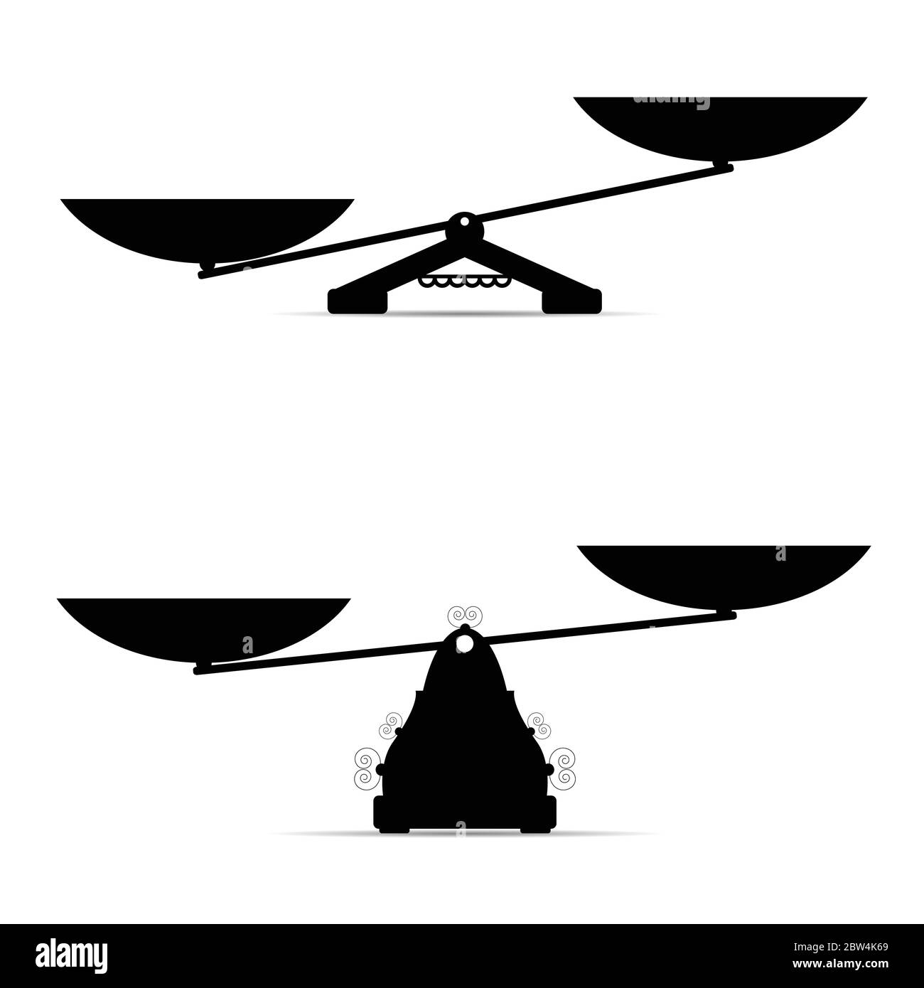 scales old set illustration in black color Stock Vector Image & Art - Alamy