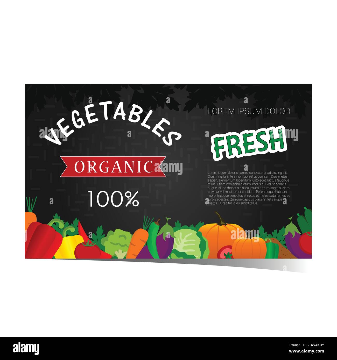 vegetable banner illustration in colorful Stock Vector Image & Art - Alamy