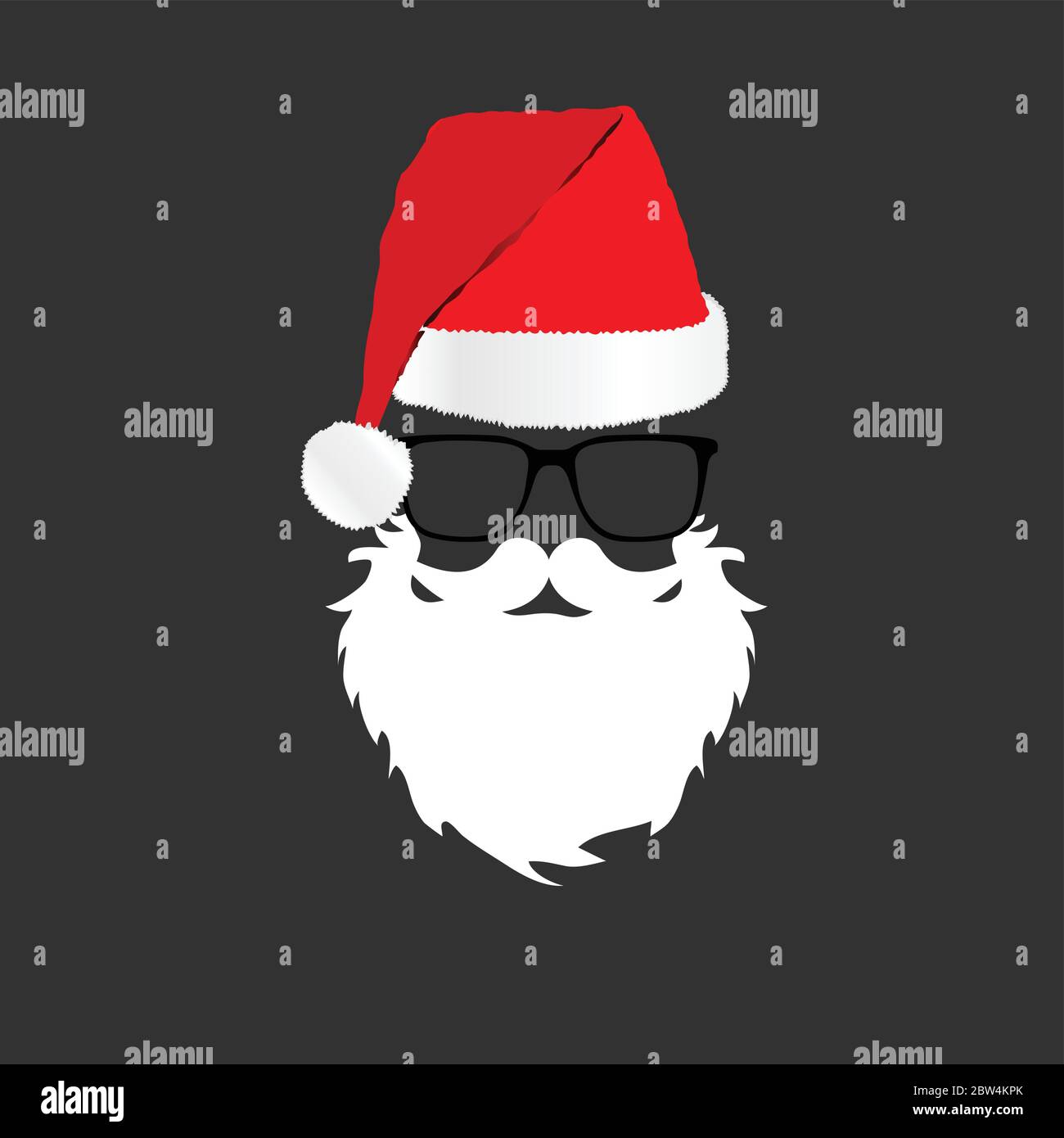 santa claus head color design art illustration Stock Vector Image & Art ...