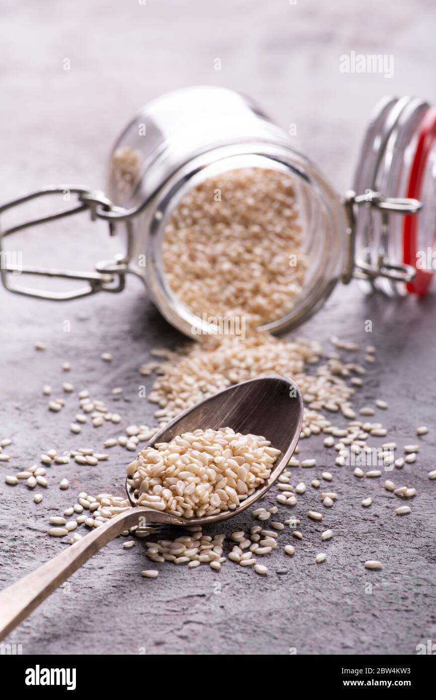 Seed sesame jar hi-res stock photography and images - Alamy
