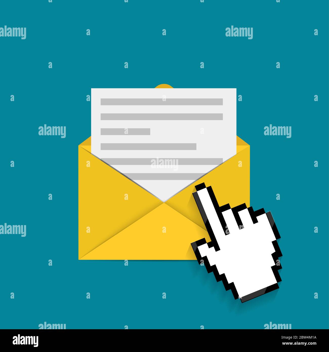 New Email notification concept. Vector illustration Stock Vector Image ...