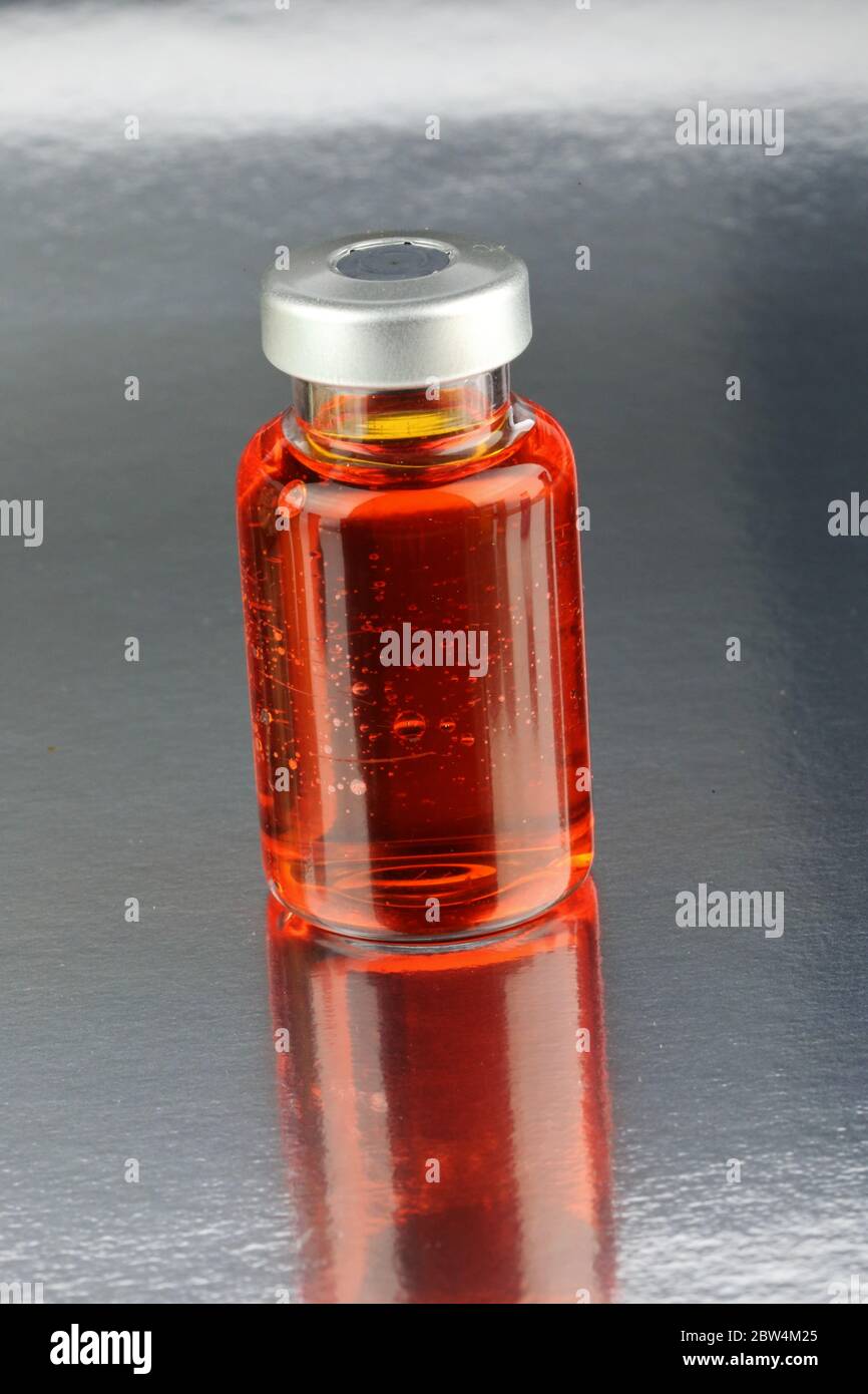 Sealed viral of influenza medication Stock Photo - Alamy