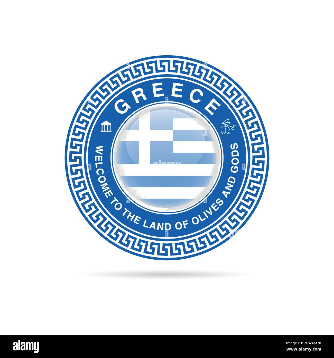 Welcome to greece Stock Vector Images - Alamy
