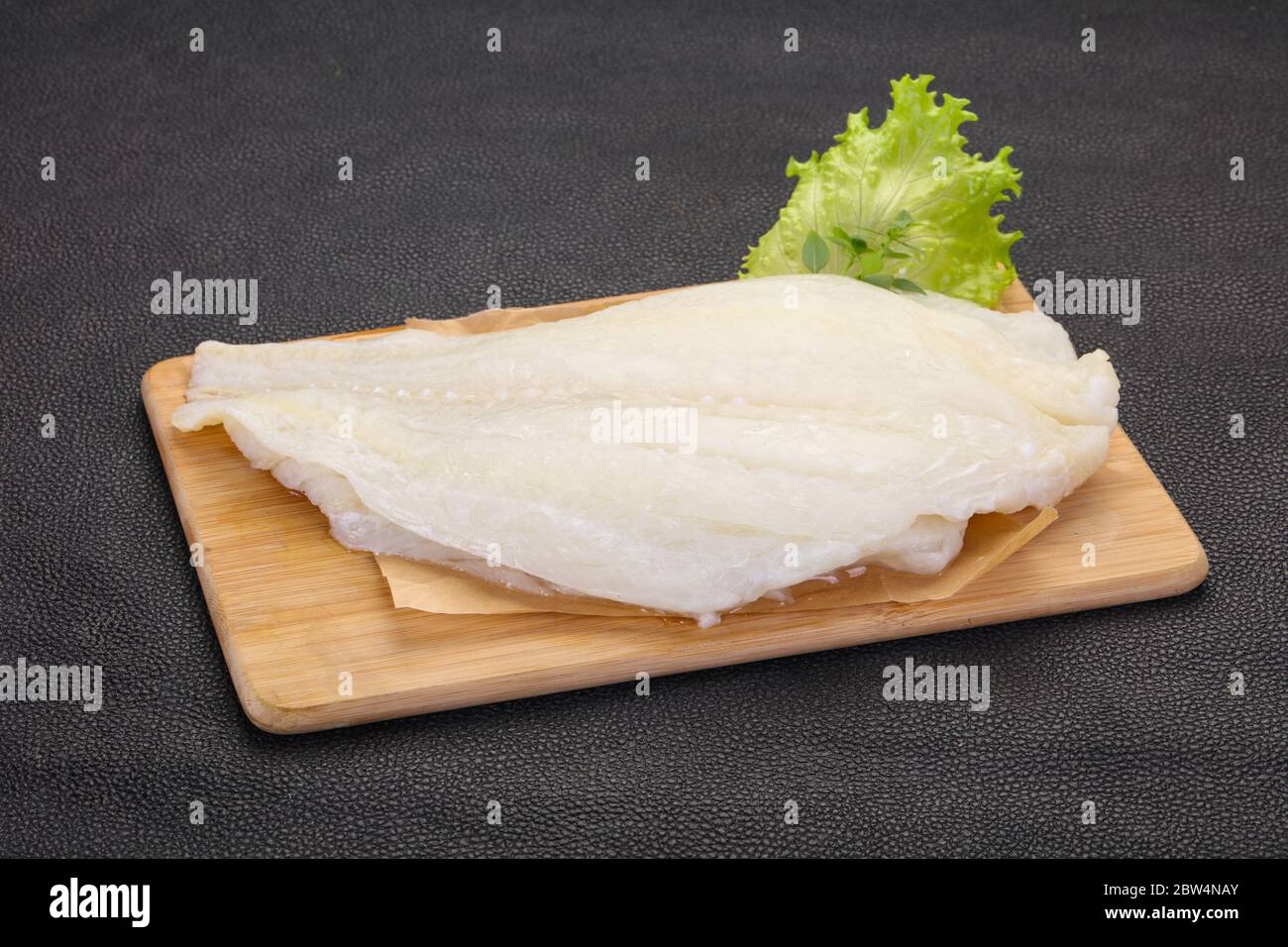 Raw halibut fillet ready for cooking Stock Photo - Alamy