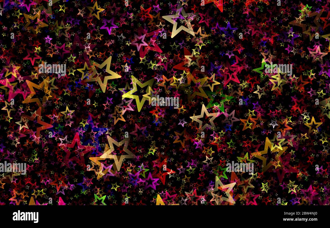 colored decorative stars background Stock Photo - Alamy