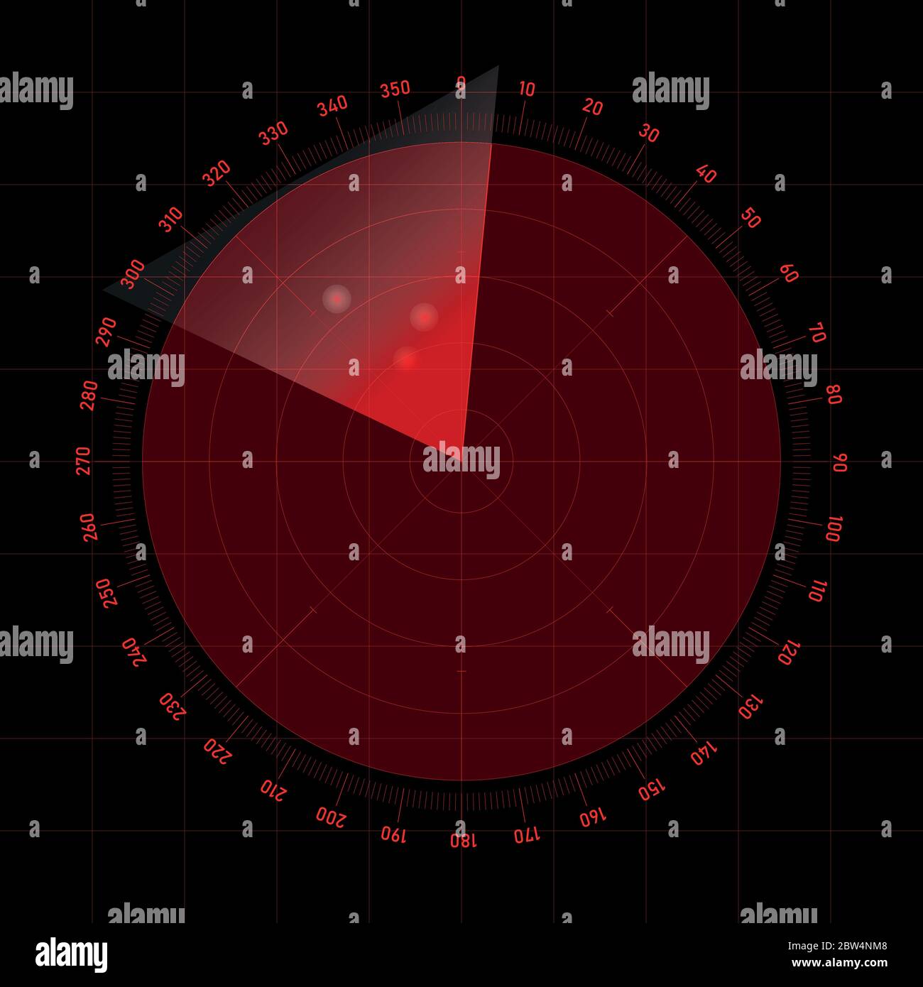 radar screen vector in red color on black background Stock Vector Image ...