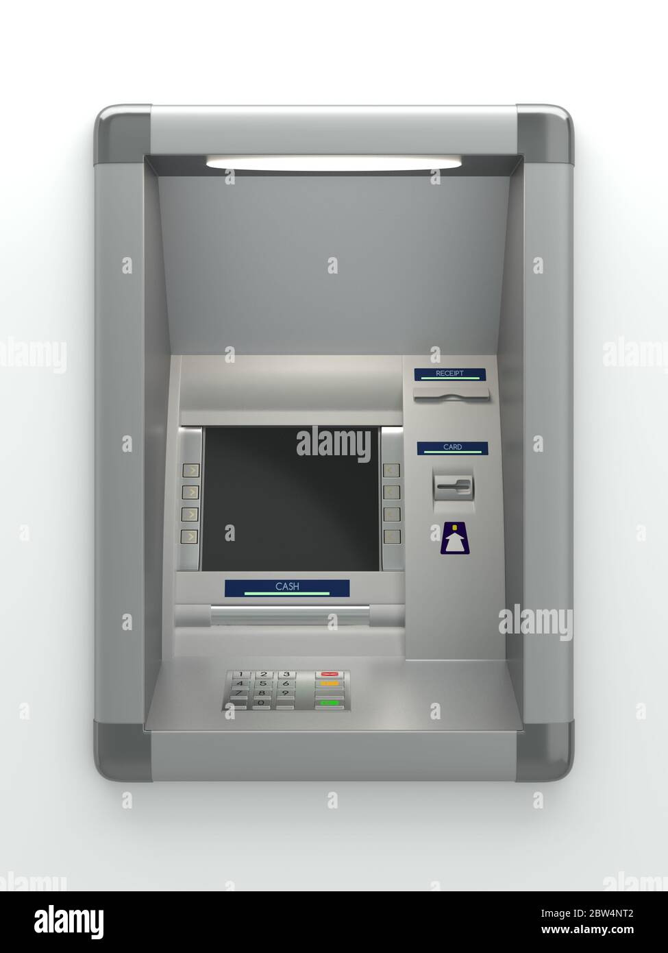 Atm machine on wall Stock Photo - Alamy