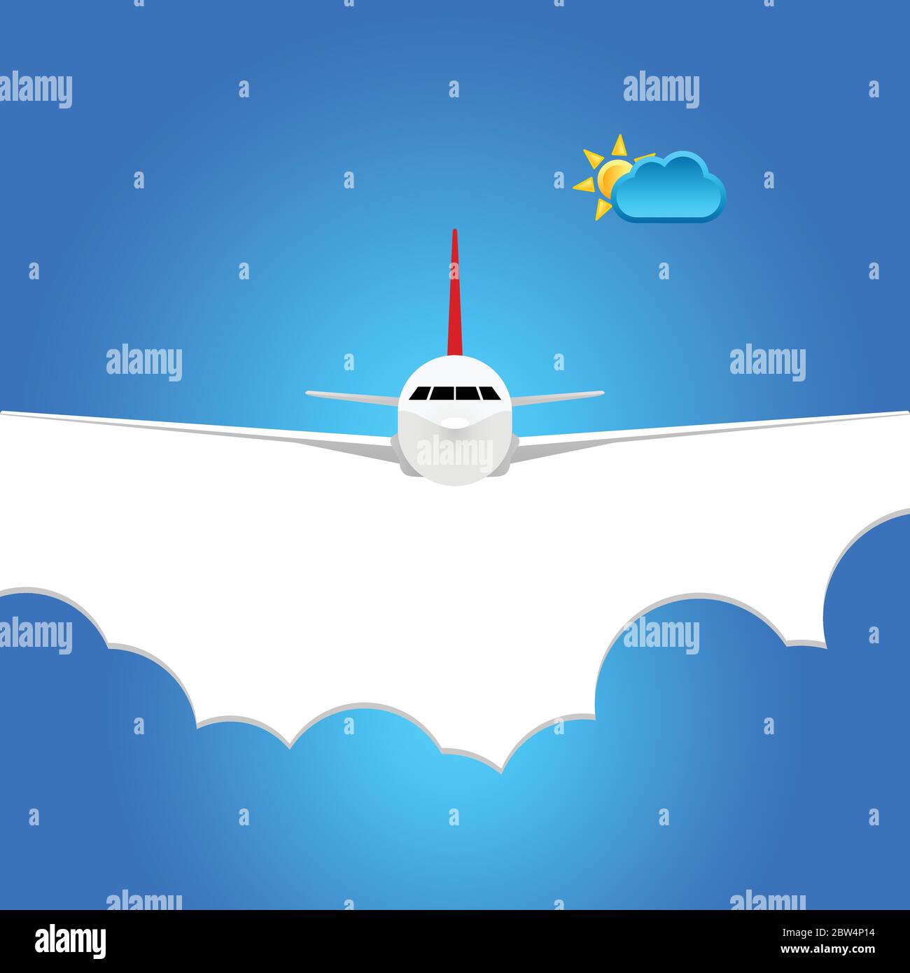airplane flight speed illustration in colorful Stock Vector Image & Art ...