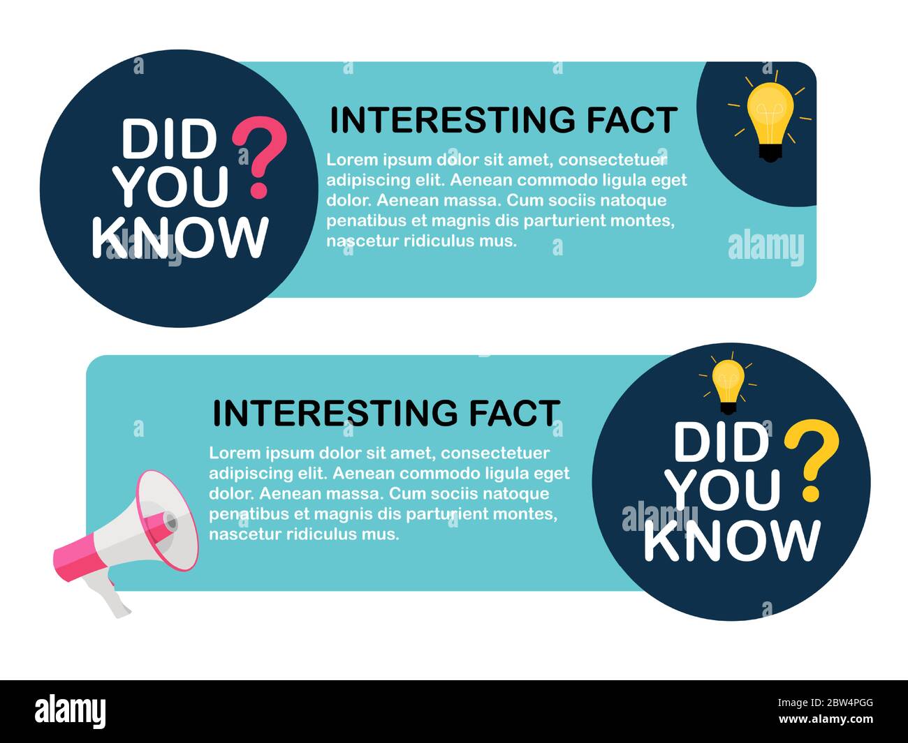 Did you know interesting fact label sticker. Vector Illustration Stock ...