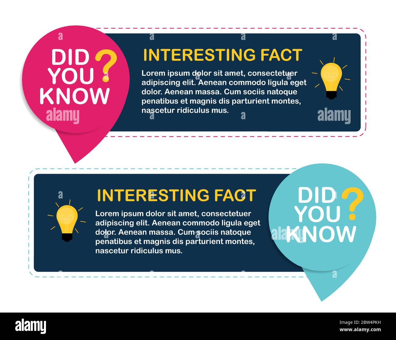 Did you know interesting fact label sticker. Vector Illustration Stock ...