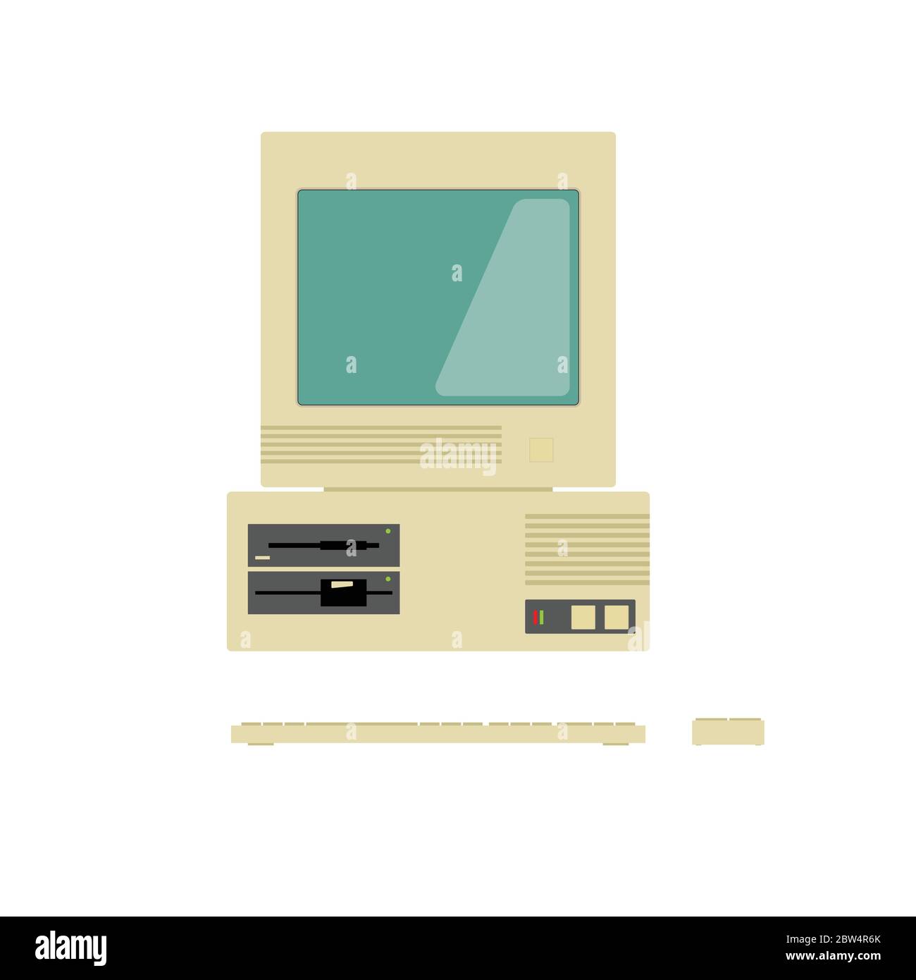 Old compuer Stock Vector Images - Alamy