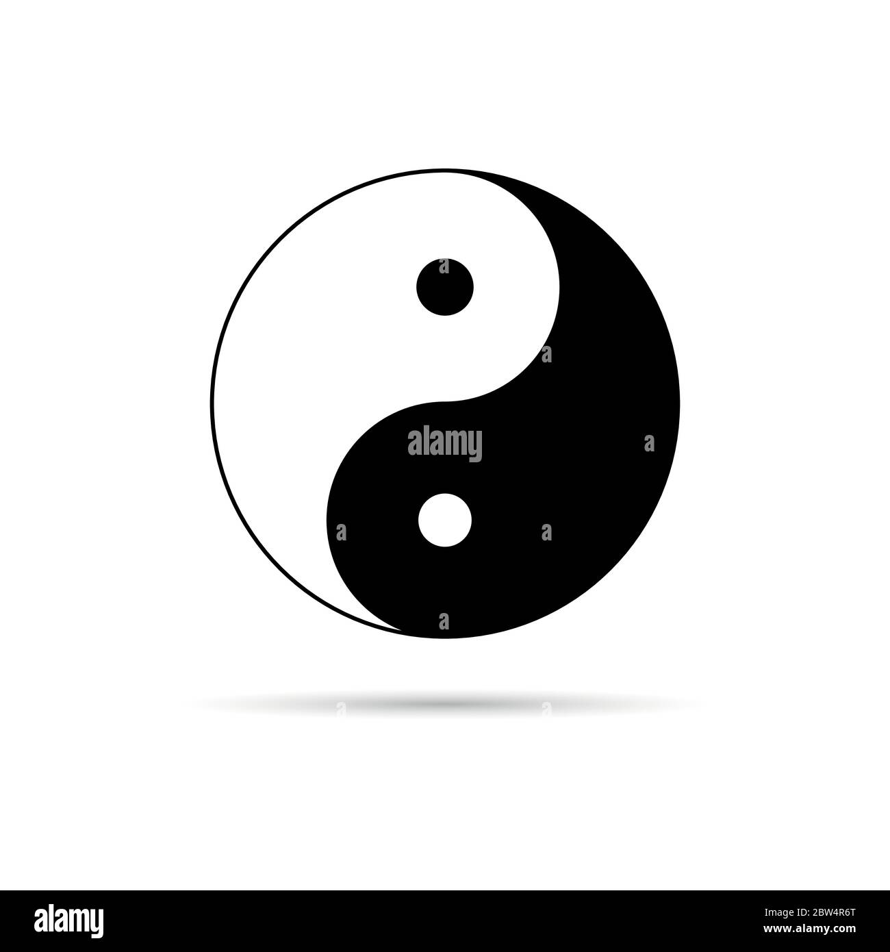 yin yang symbol vector on white background Stock Vector Image & Art - Alamy