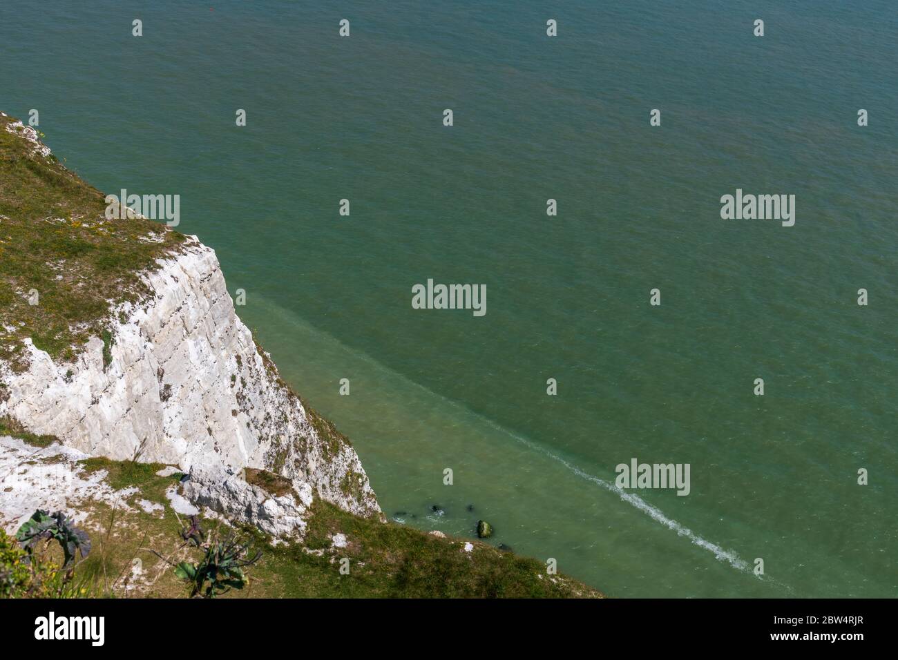 View at white cliffs of Dover, Great Britain Stock Photo - Alamy