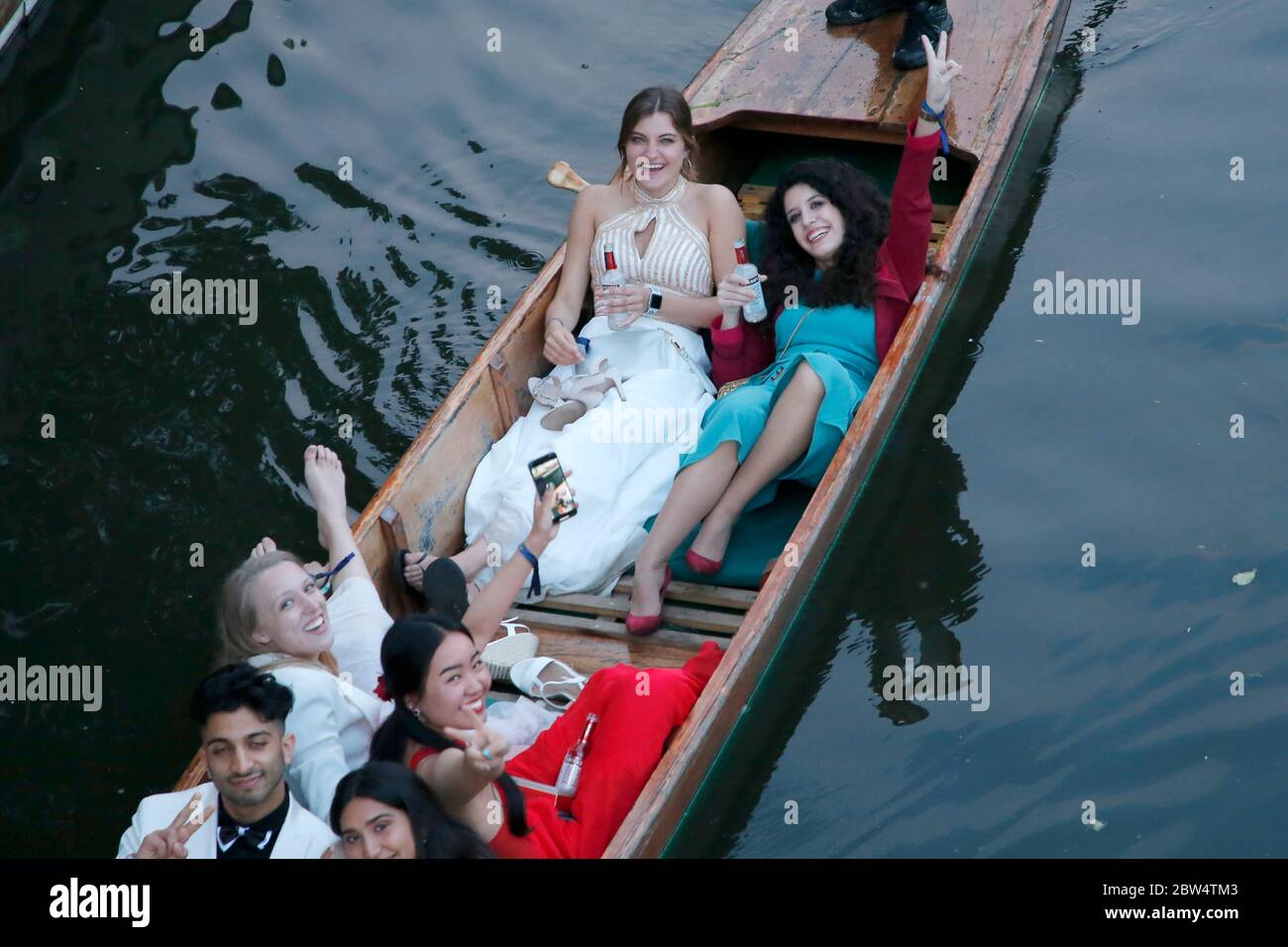 Drunk students at the 2019 Cambridge University May Ball Stock Photo ...