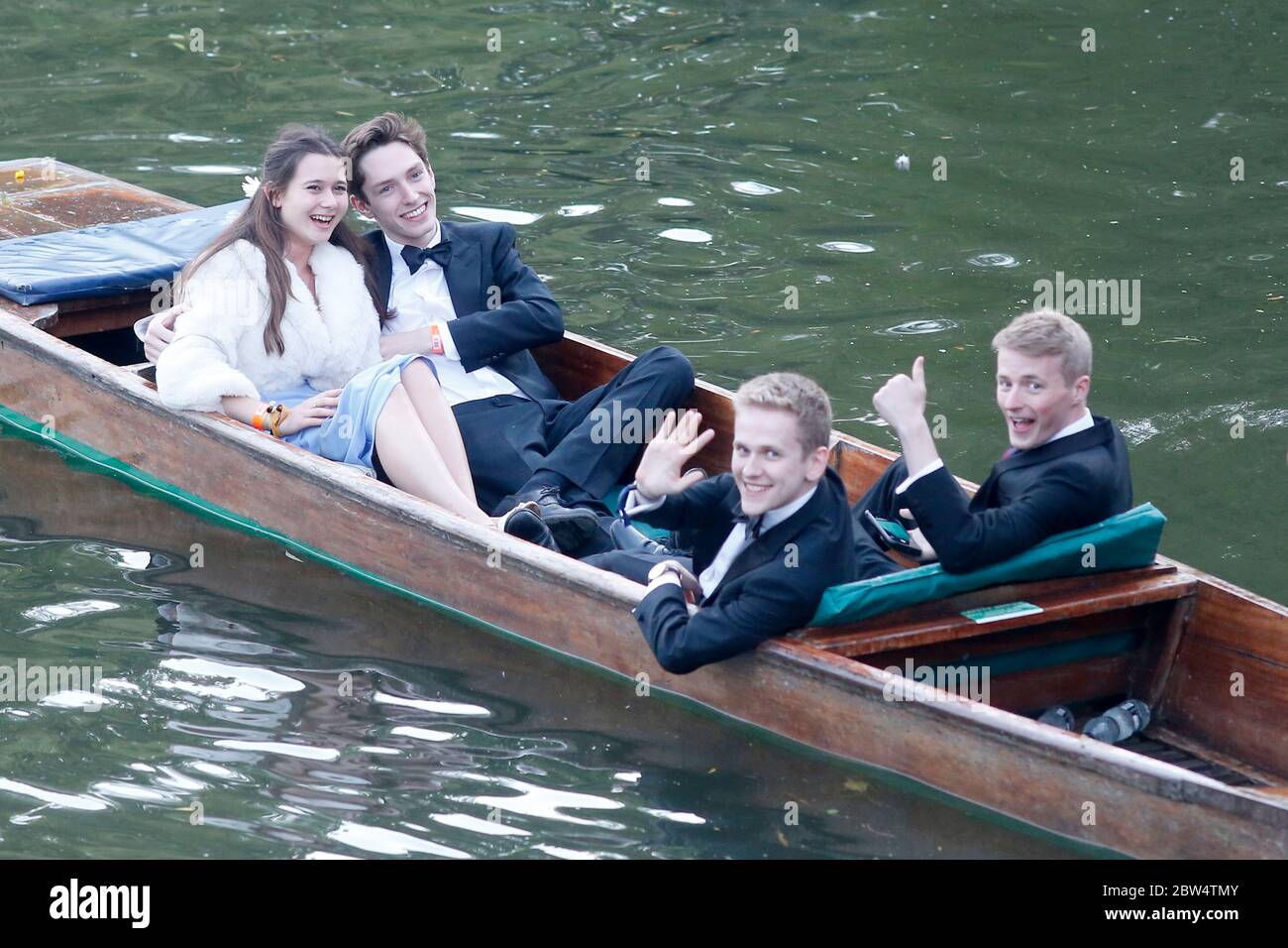 Drunk students at the 2019 Cambridge University May Ball Stock Photo ...