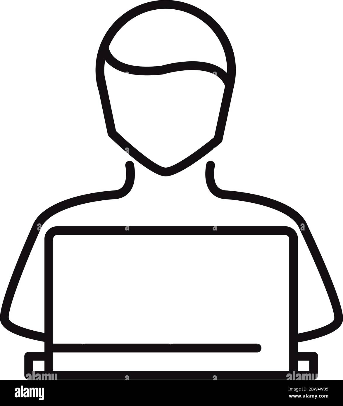 avatar using laptop online education and development elearning line ...