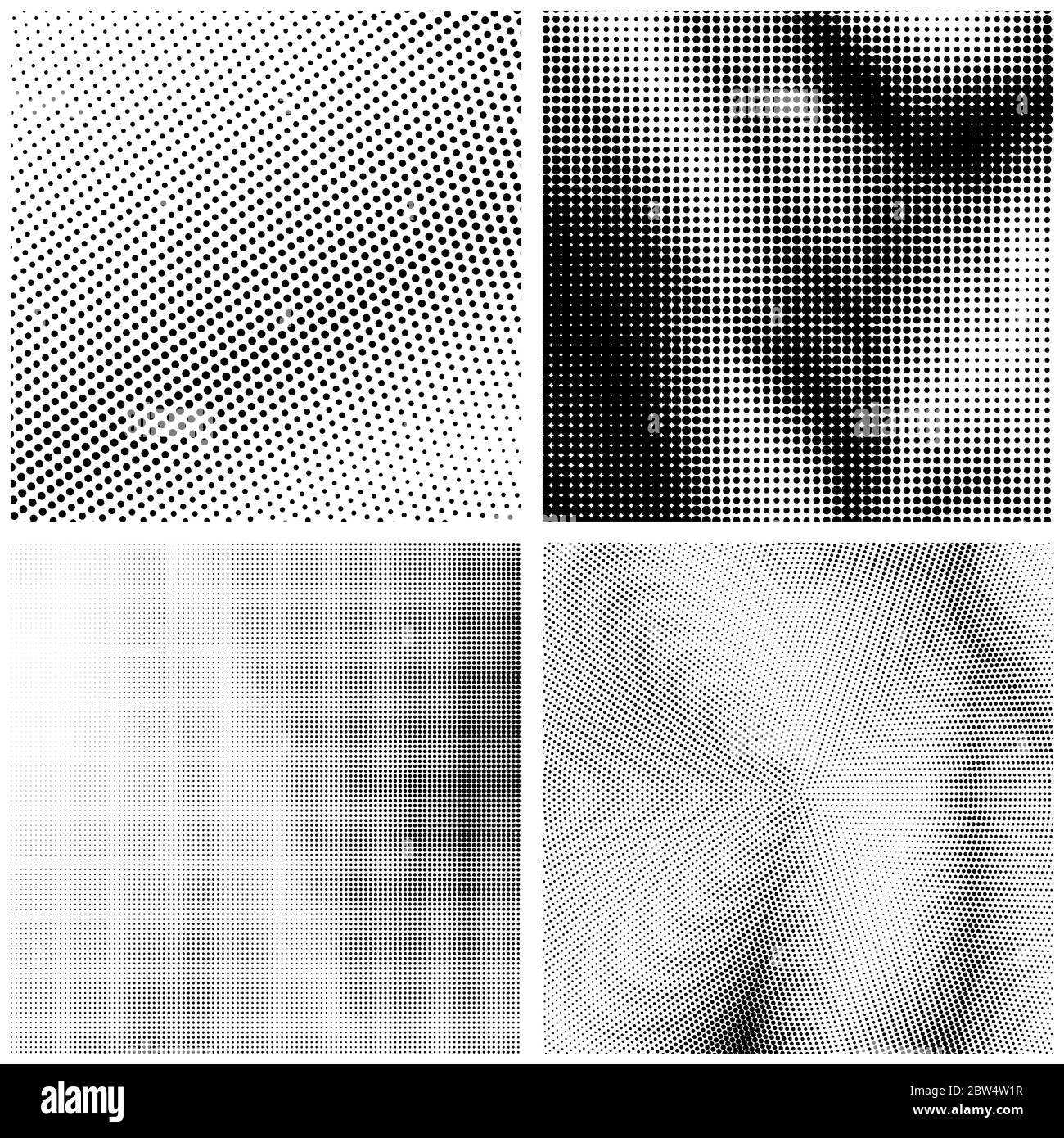Halftone Pattern. Set of Dots. Dotted Texture on White Background. Overlay Grunge Template ...