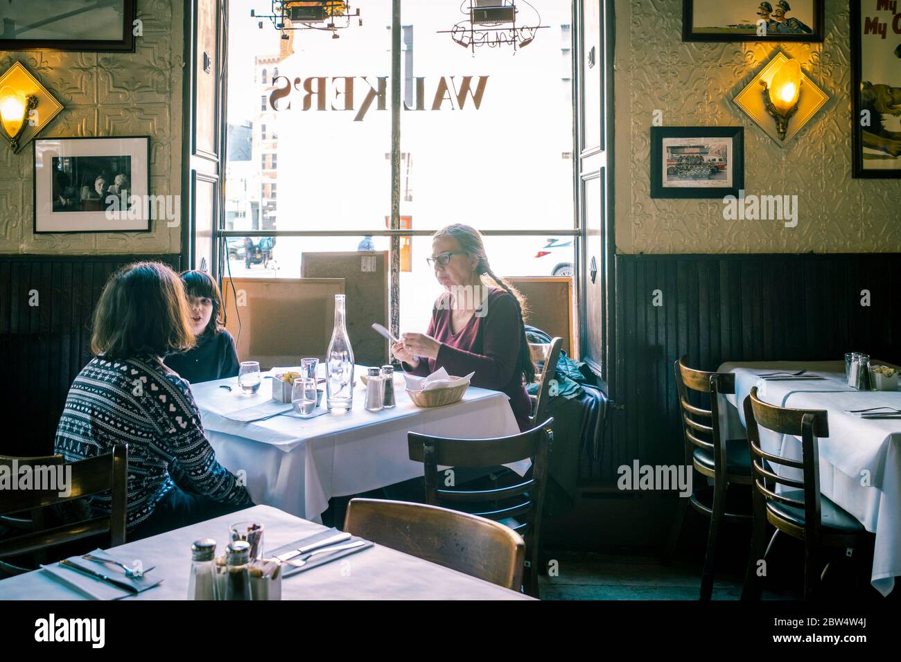Interior of pub, for drinking and socializing, New York, NY Stock Photo ...