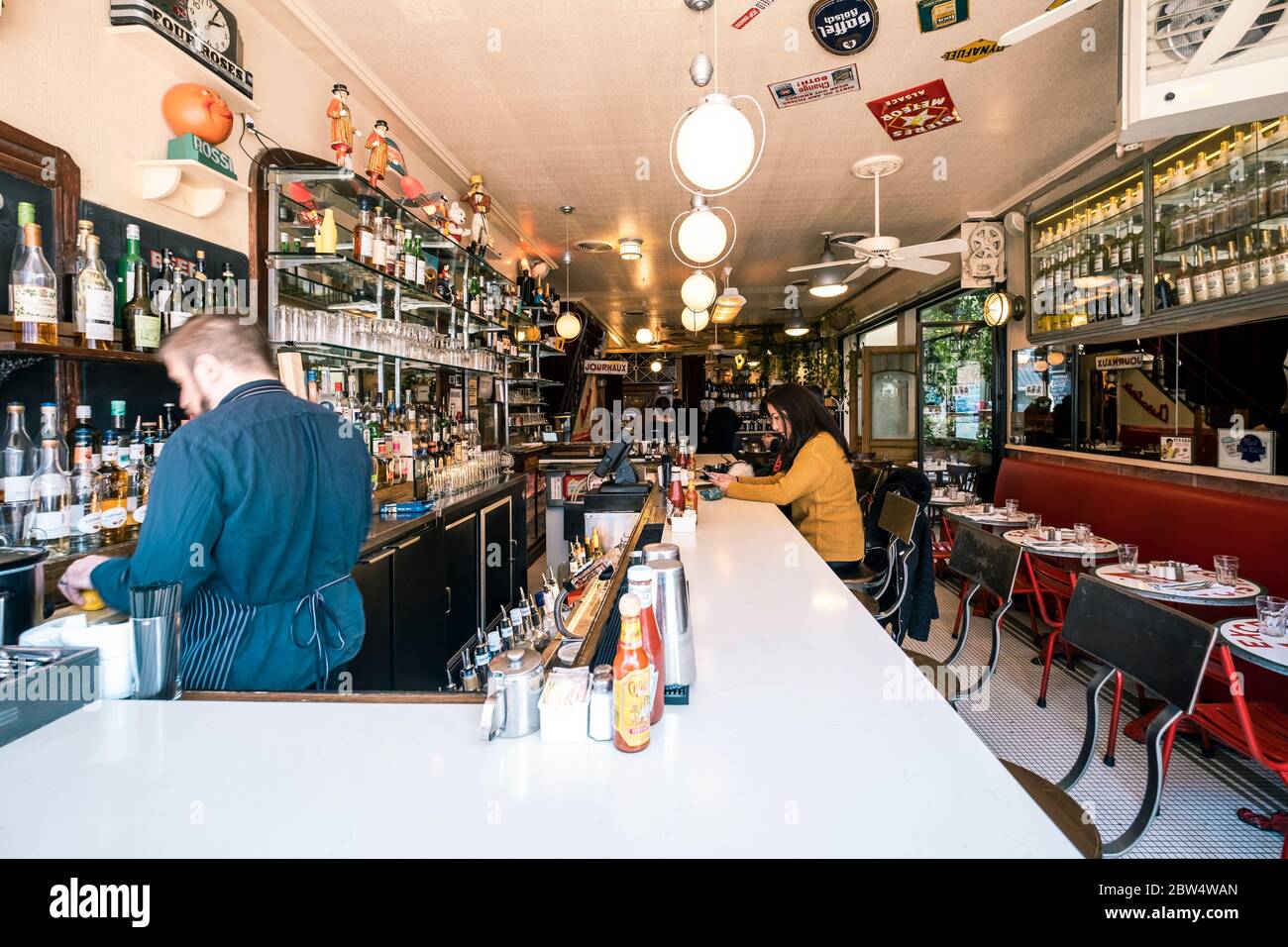 Juliette, French restaurant at Williamsburg, Brooklyn Stock Photo - Alamy