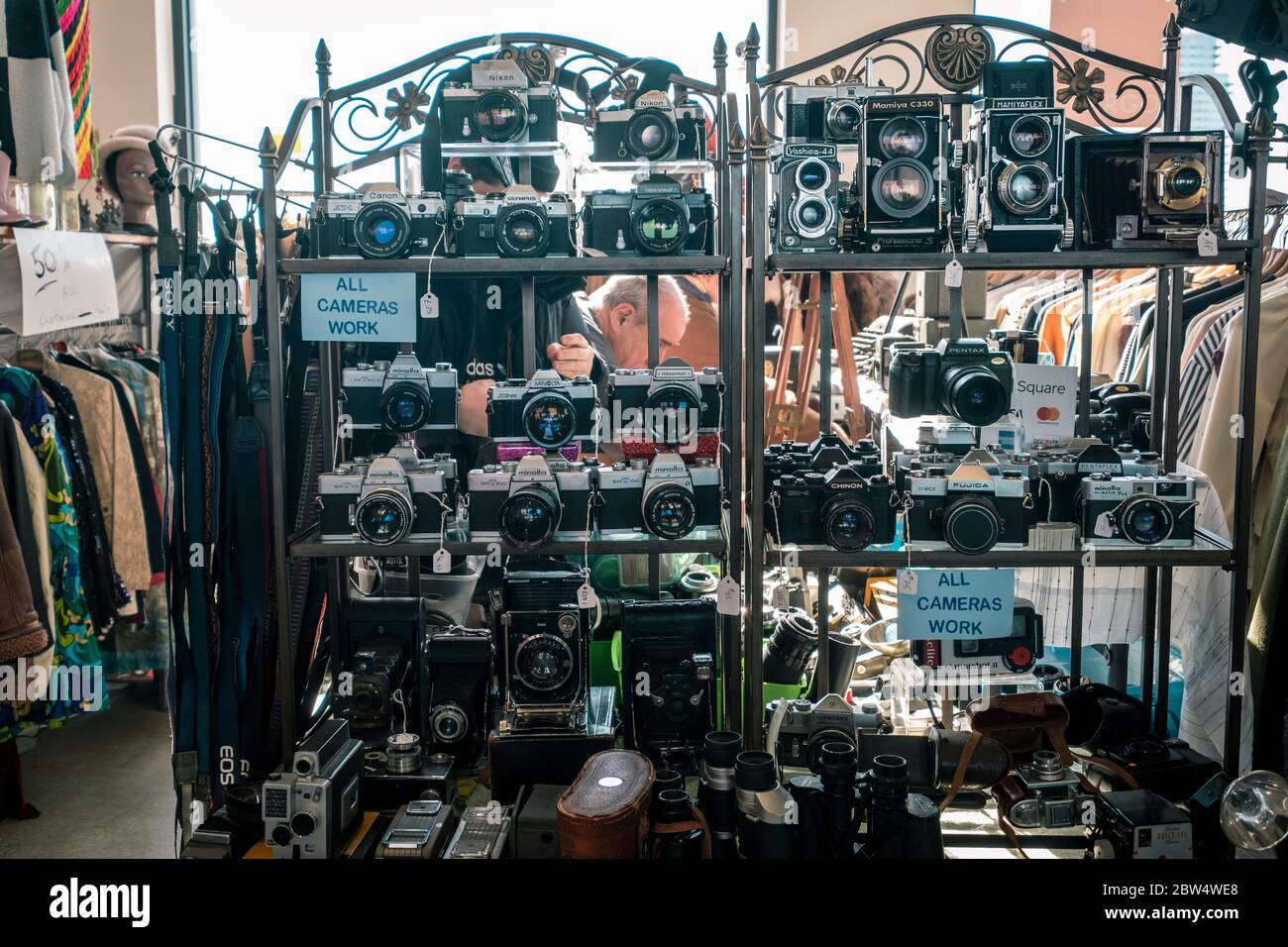 Brooklyn flea market, New York Stock Photo - Alamy