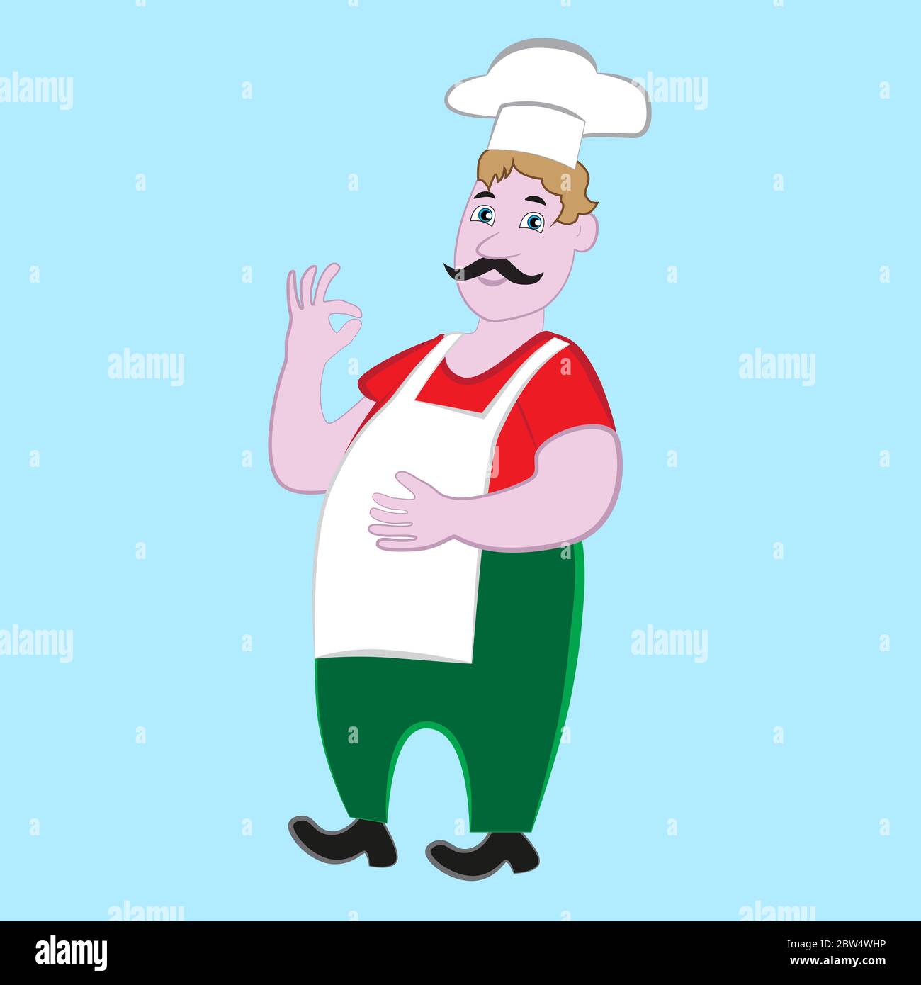 Funny chef mustache Stock Vector Images - Alamy